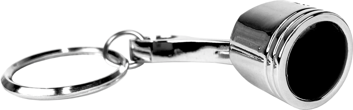 Piston Keychain – Pewter Graphics