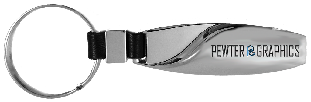 Water droplet keychain – Pewter Graphics