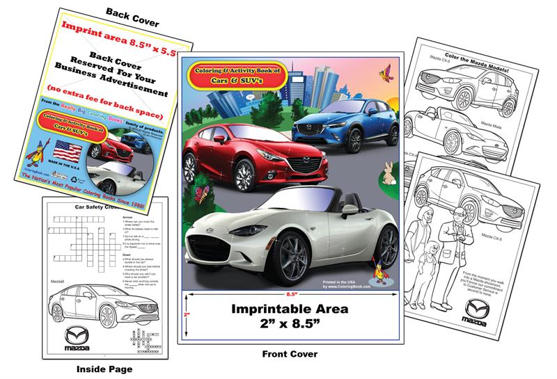 mazda coloring book